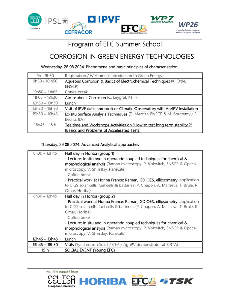 Summer School Programm Update July 19 2024 | PDF