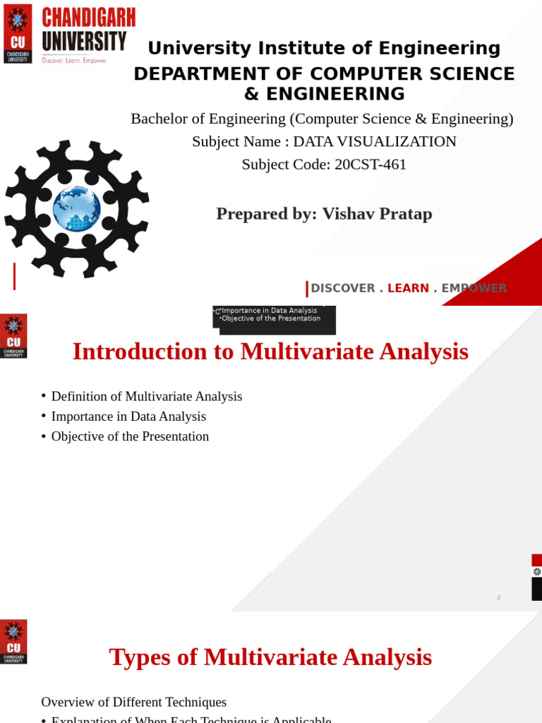 Multivariate Analysis Tools | PDF