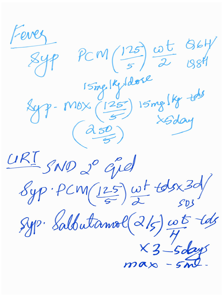 Paediatrics GP Notes | PDF
