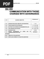 ? ISA 260 (Revised) Communication With Those Charged With Governance ...