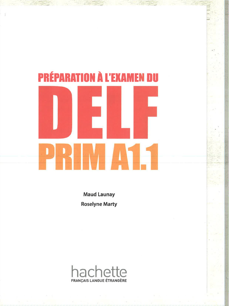 Delf Prim a1.1 - Hachette | PDF
