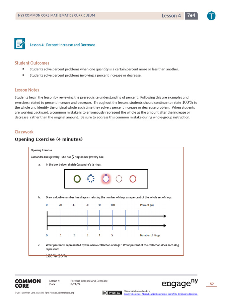 Math g7 m4 Topic A Lesson 4 Teacher | PDF