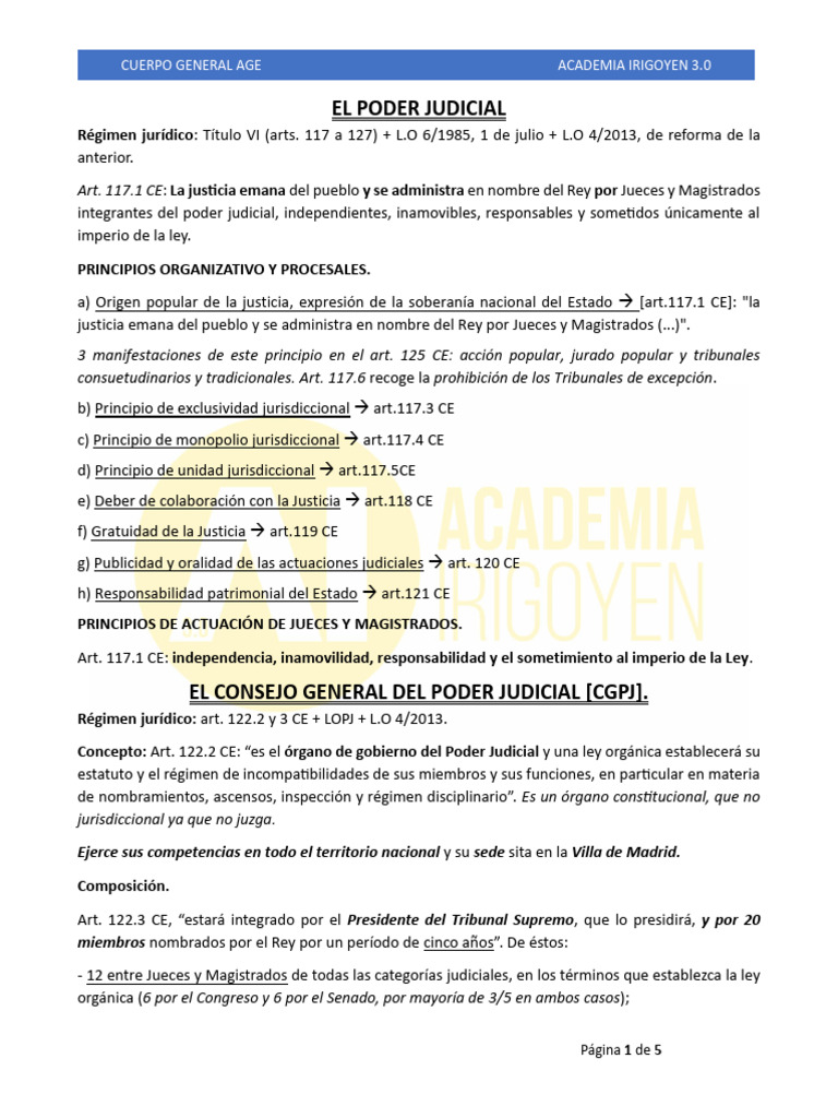 El Poder Judicial. Resumenes y Esquemas para Oposiciones ...