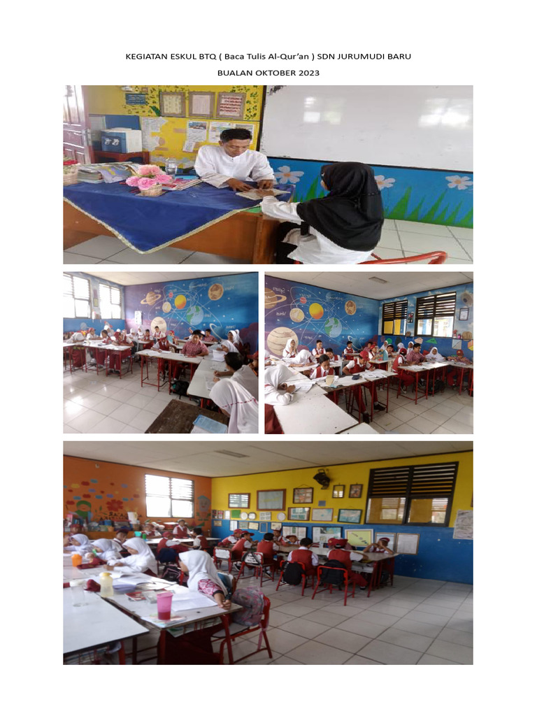 Kegiatan Eskul BT, Oktober | PDF