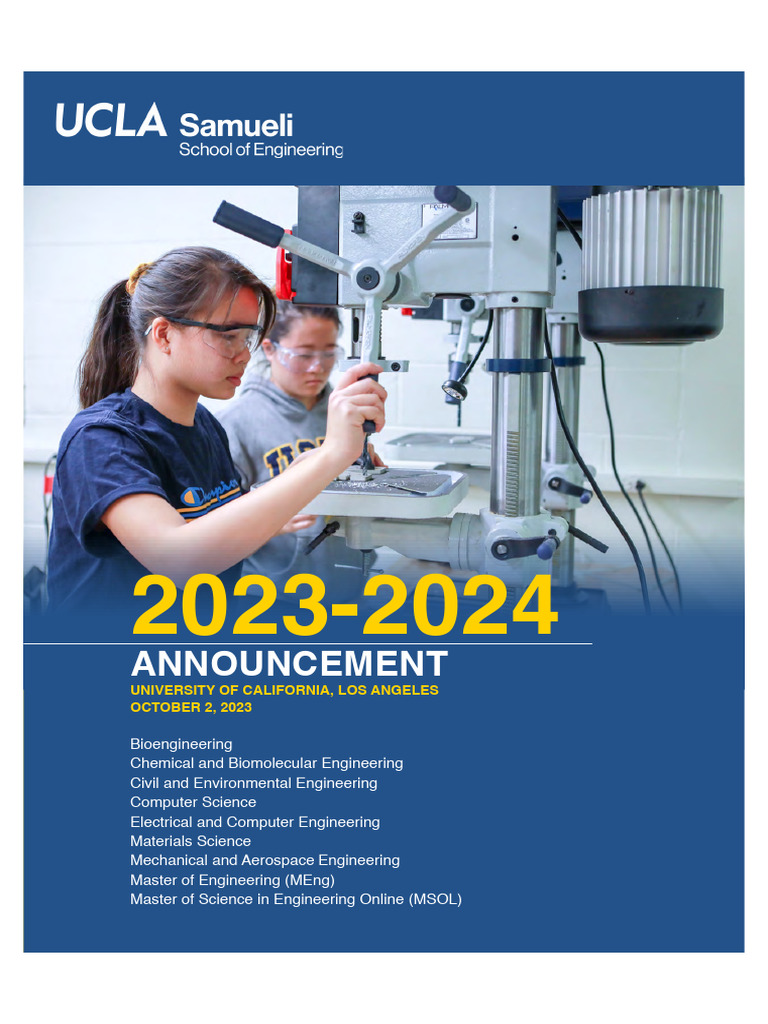 Manufacturing Engineering UCLA | PDF | Engineering | University Of ...