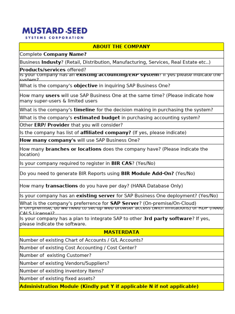Accounting Software Scoping Guide | PDF Accounting Software Scoping Guide | PDF