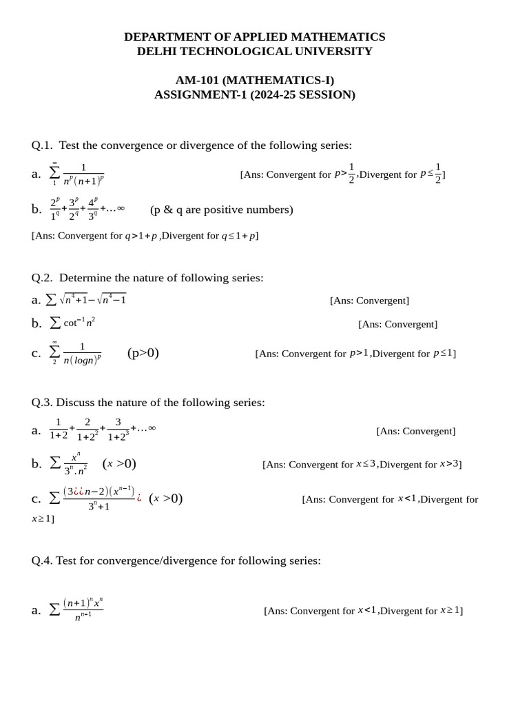Am 101 Assignment 1 2024-25 | PDF