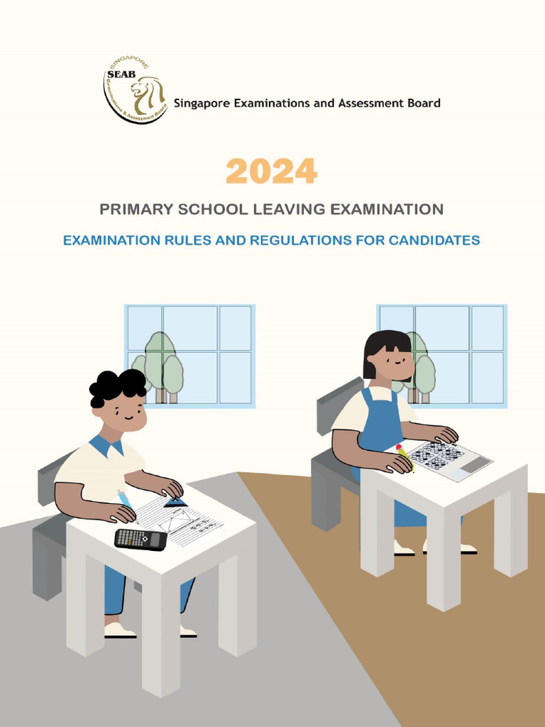 2024 Psle Exam Rules and Regulation Booklet (Color) Final | PDF