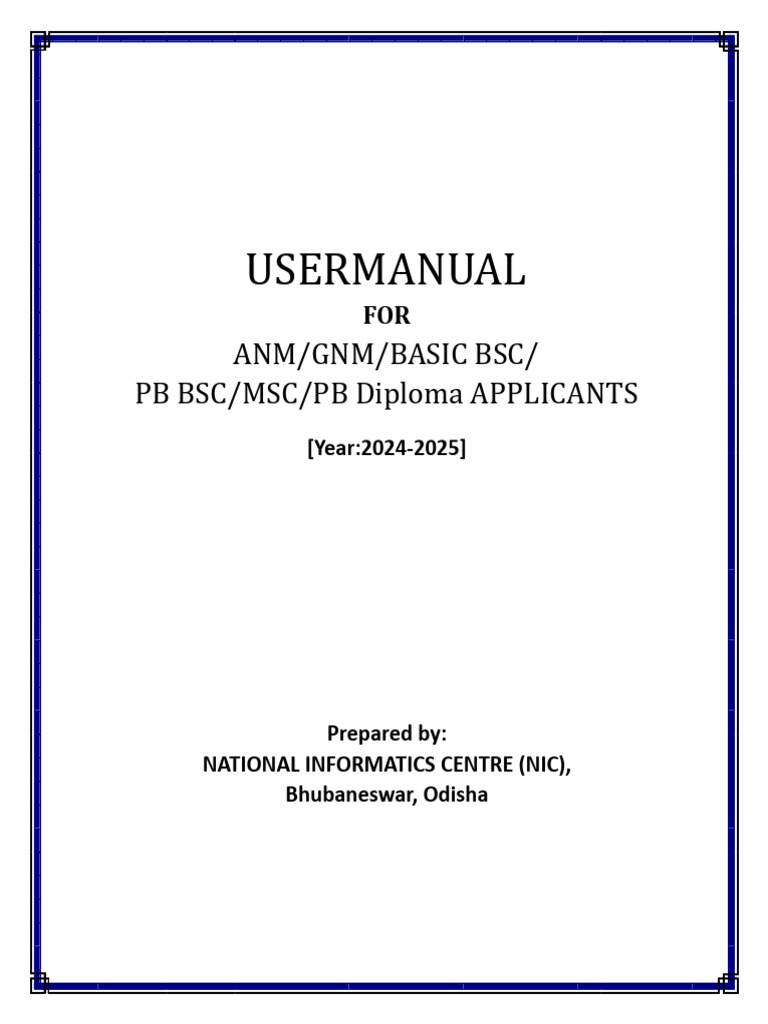 User Manual Application Form 202425 20240527 125124 | PDF