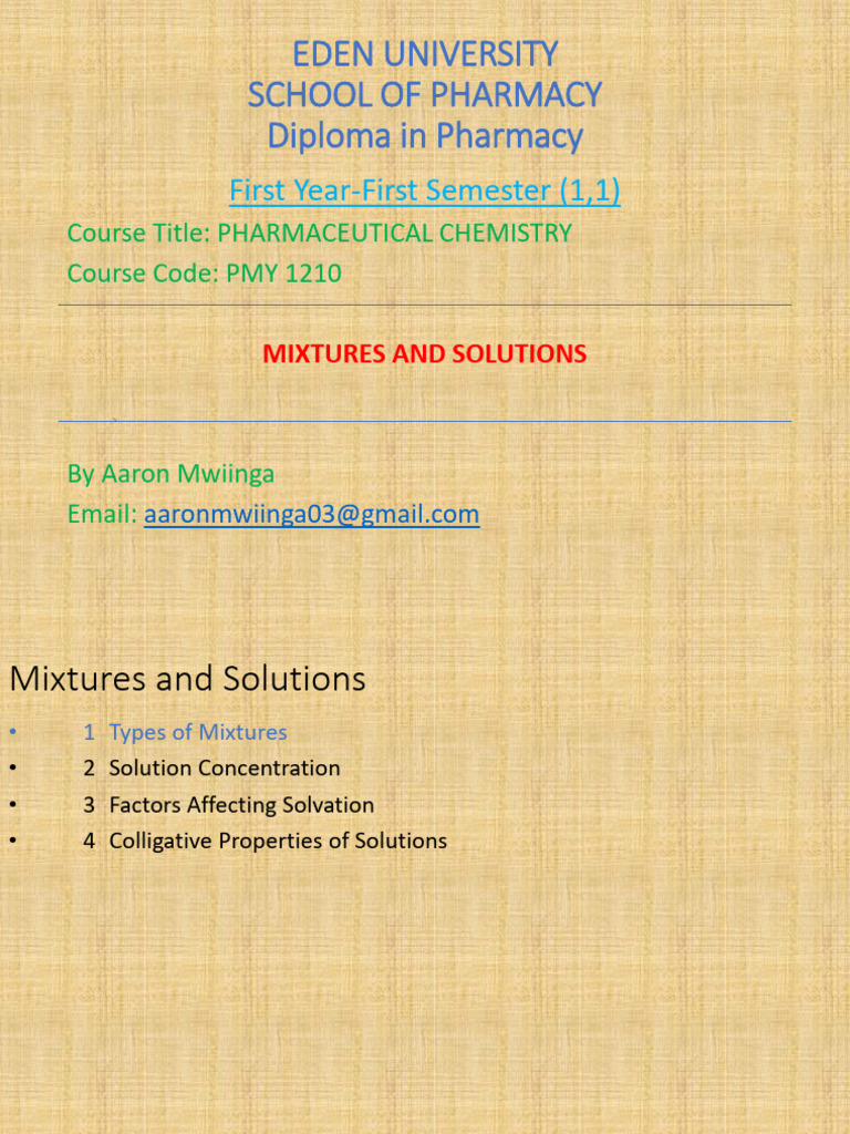 Pmy1210 - Mixtures & Solutions - 020751 | PDF