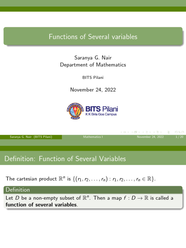Lec 18 - Level Curves | PDF