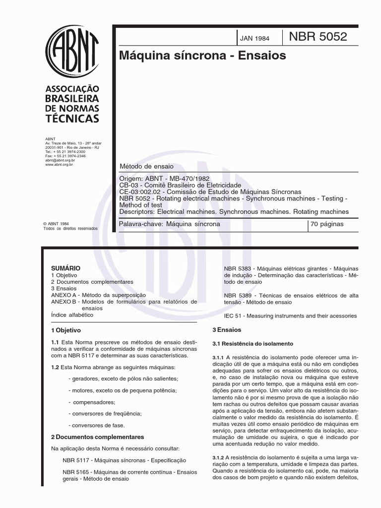 NBR 5052 | PDF