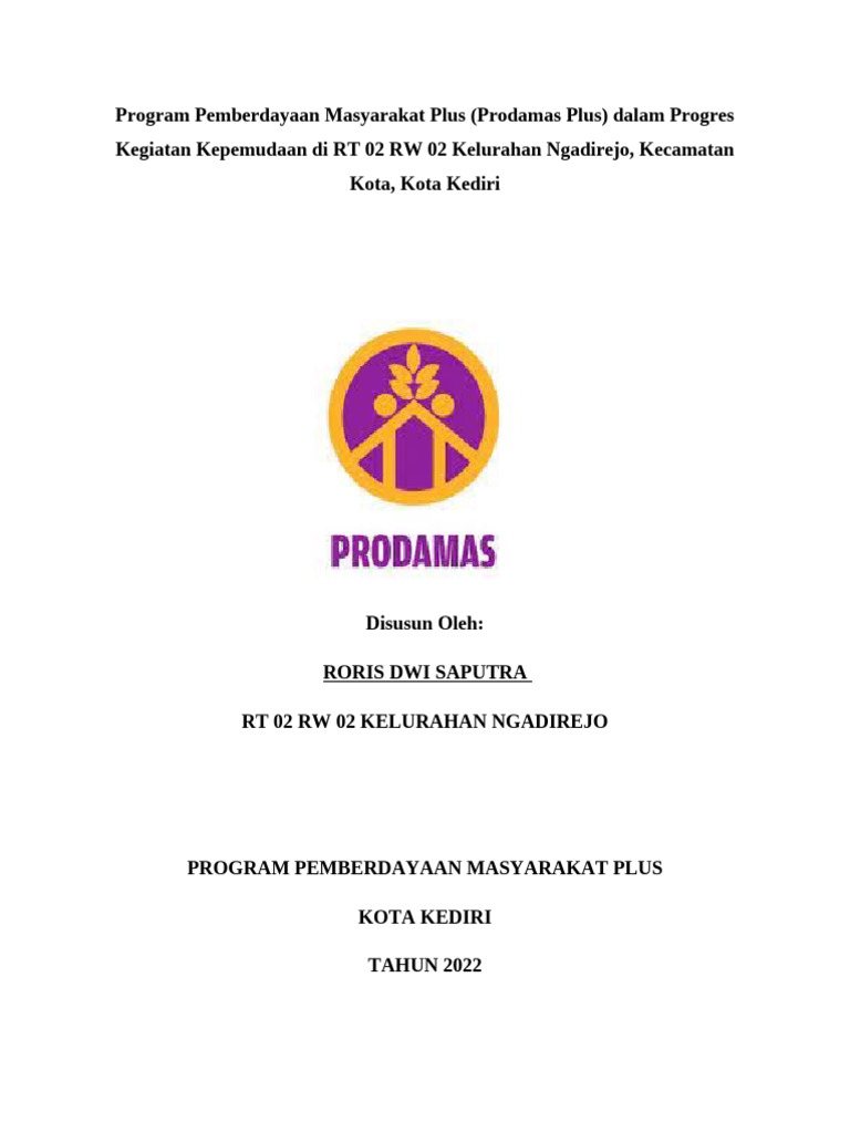 Karya Tulis - Prodamas Award | PDF