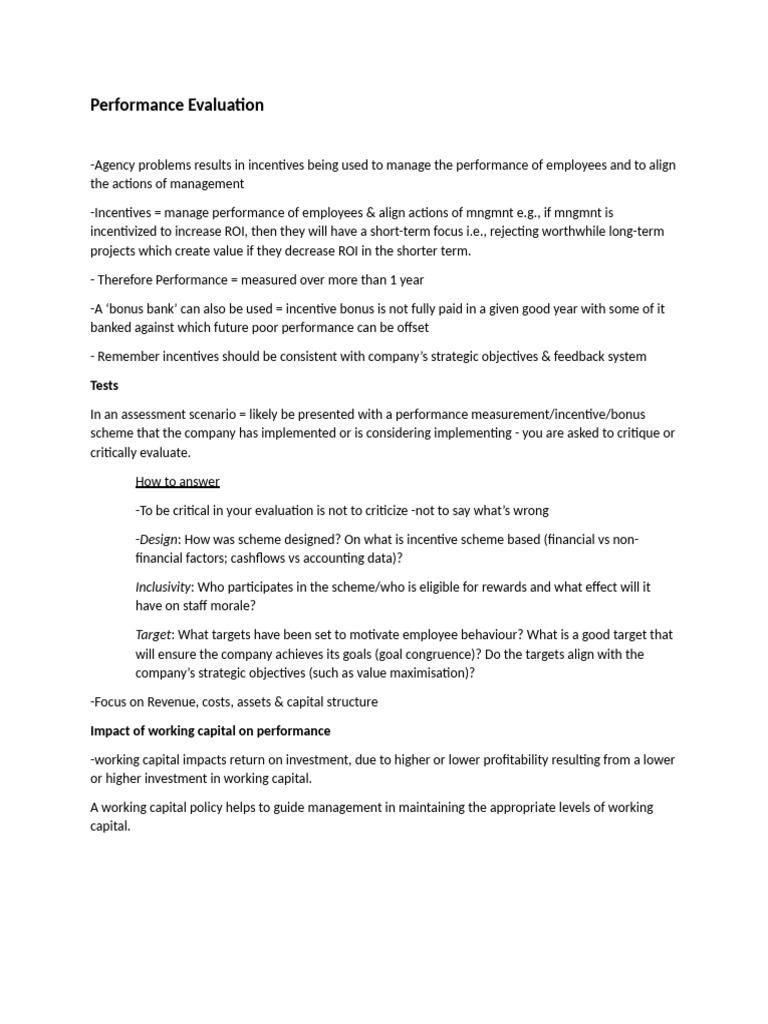 Performance Management notes | PDF Performance Management notes | PDF
