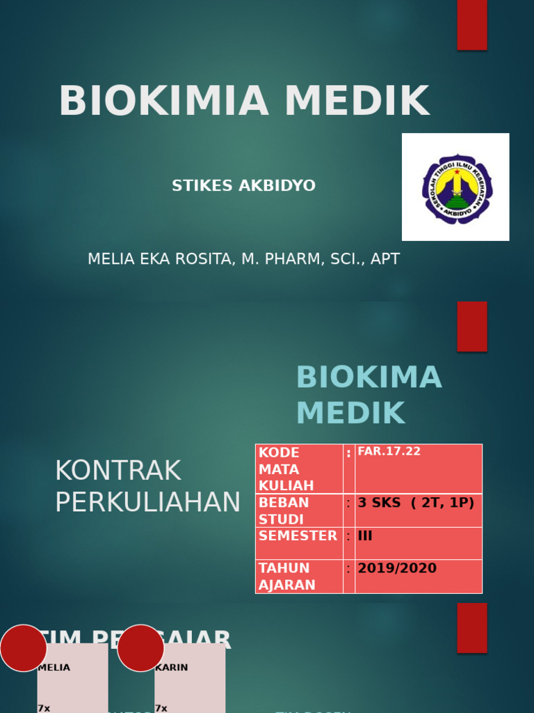 Biokimia Medik | PDF
