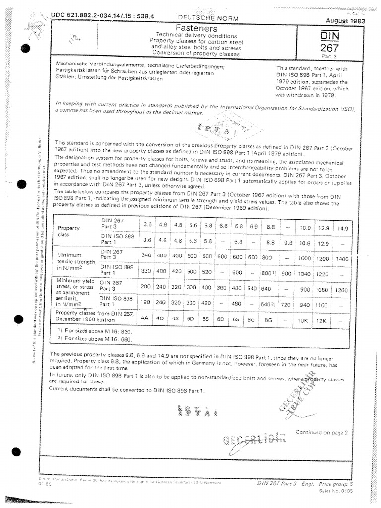 Din 267-3 - 1983 | PDF