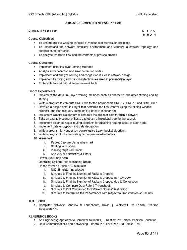 Computer Networks Lab | PDF