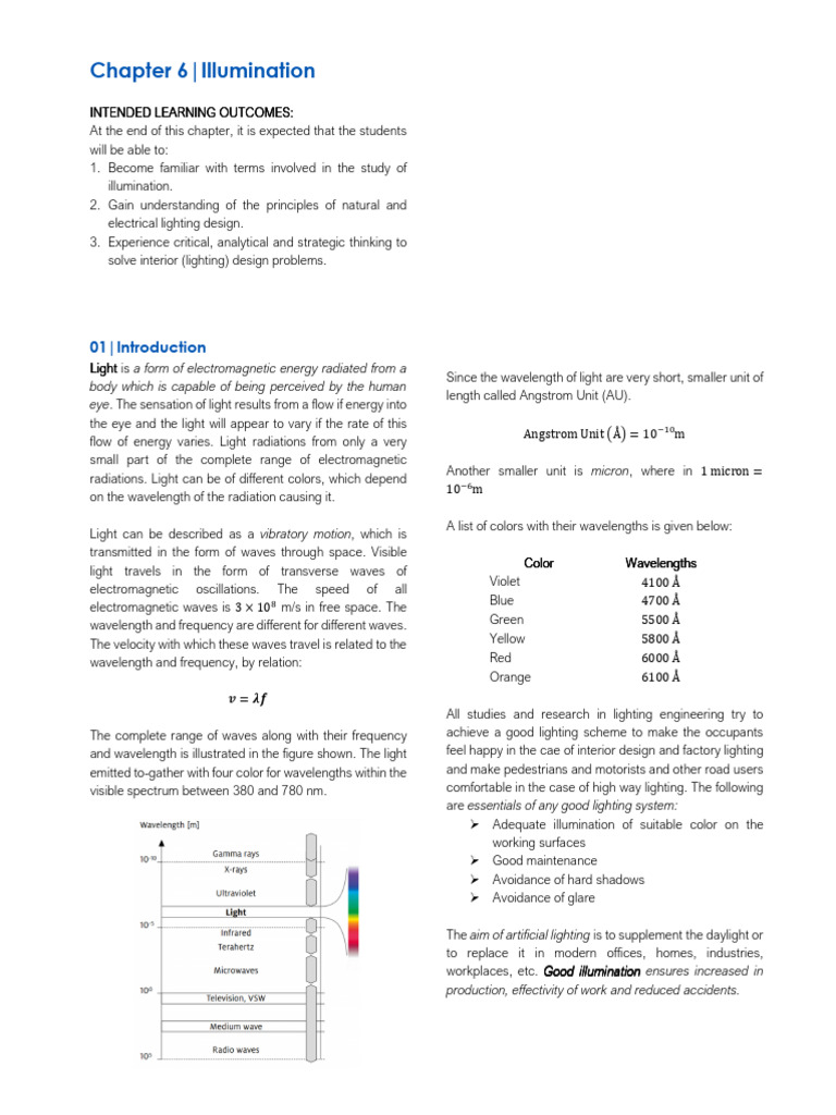 Module 6 Illumination | PDF