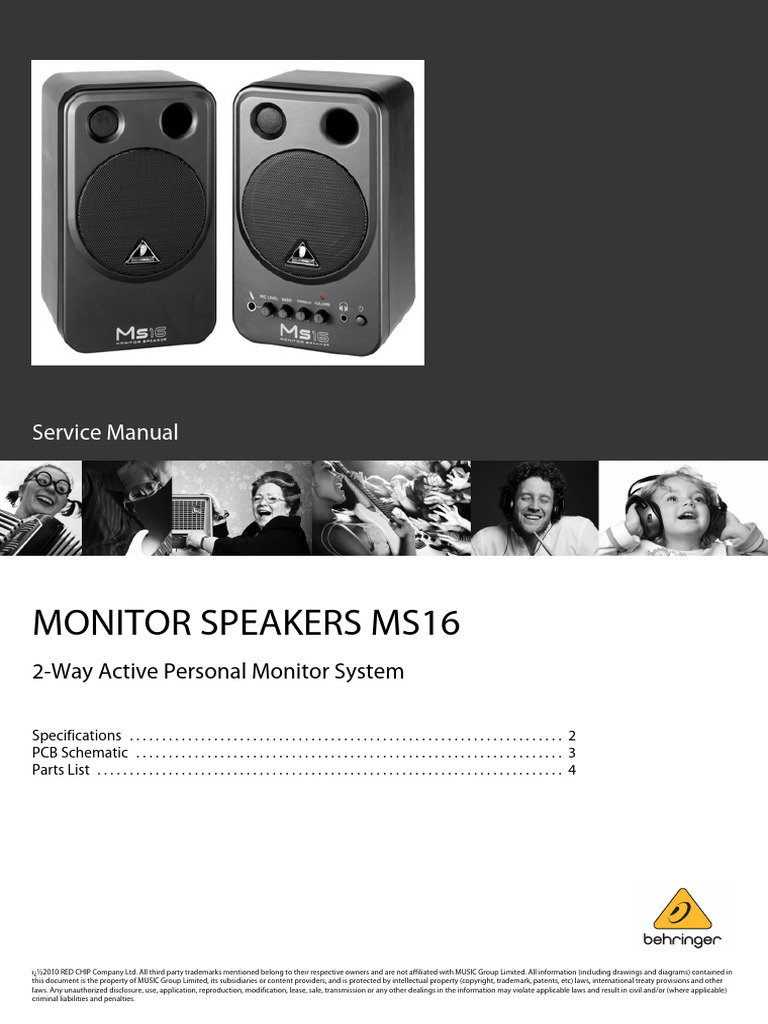 MS16 Service Manual | PDF