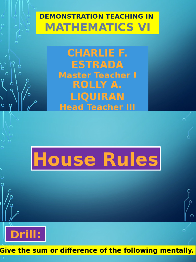 Math Cot 1st Quarter | PDF