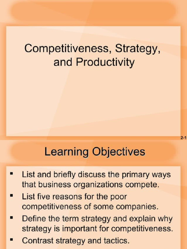 Introduction To Operations Management - Lecture 2 | PDF