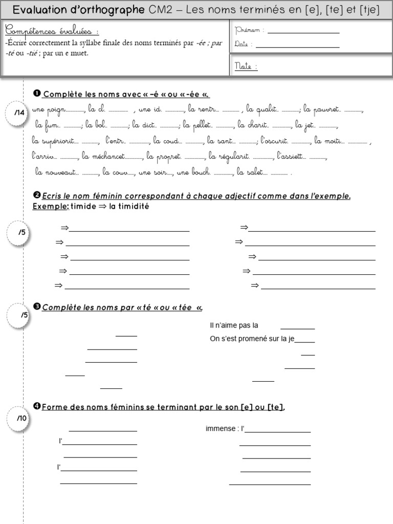 Eval Ortho Noms Te Tie cm2 | PDF