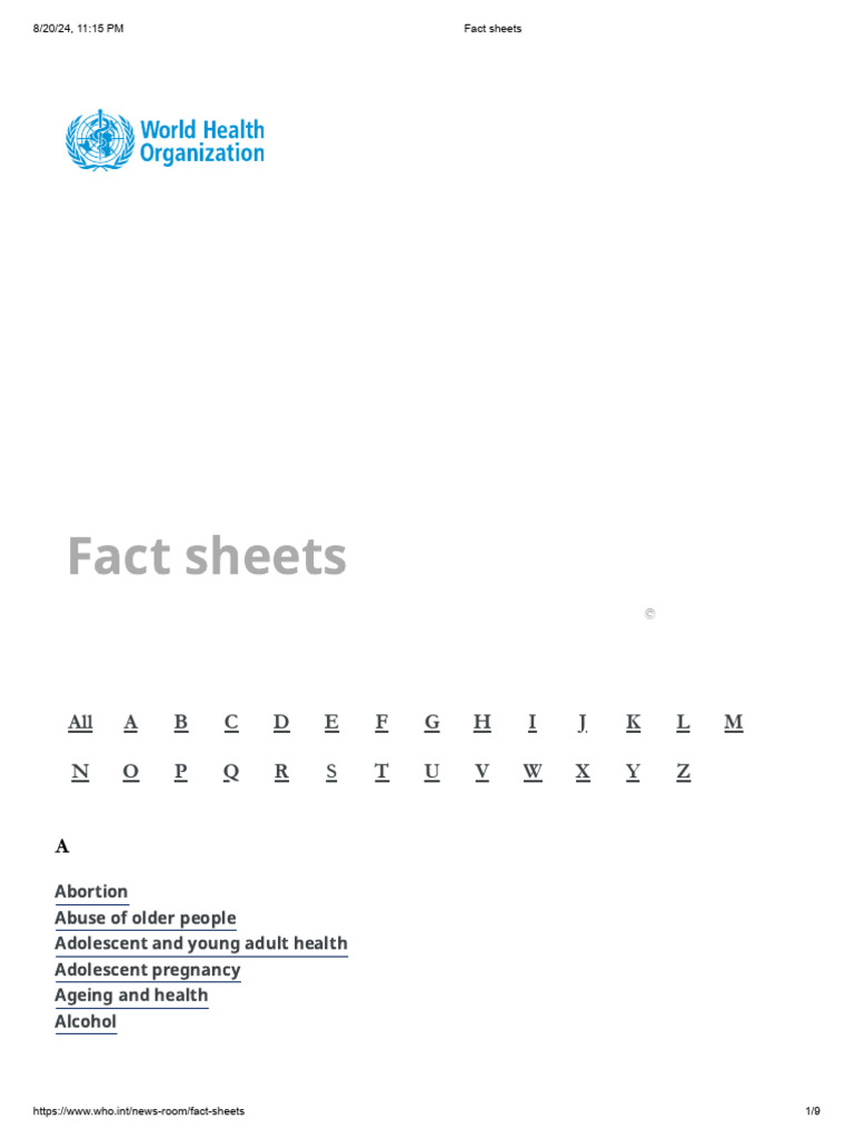 Fact sheets | PDF