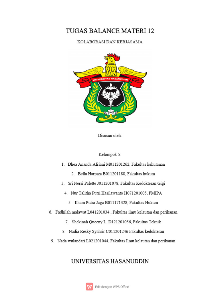 H05 - Kelompok 5 - Tugas Materi 12 | PDF
