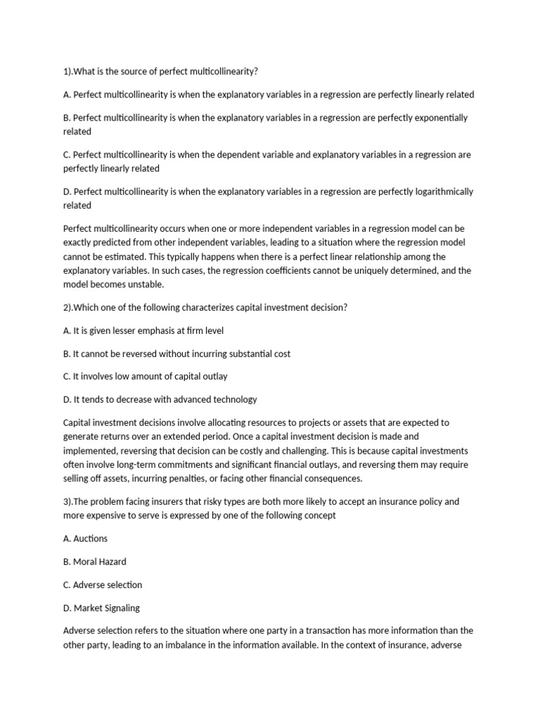 Exit Exam With Answer | PDF