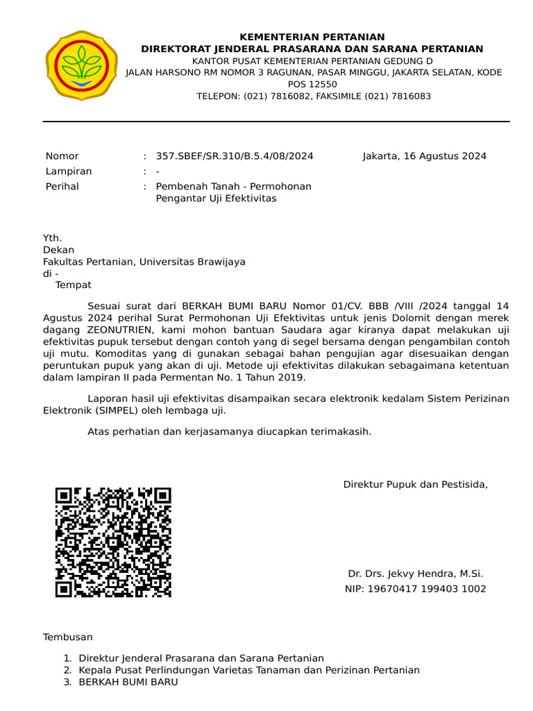 Pengantar Uji Efektifitas, Ub CV, BBB | PDF