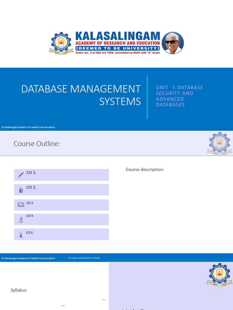 Unit 5 E-Database Transaction | PDF