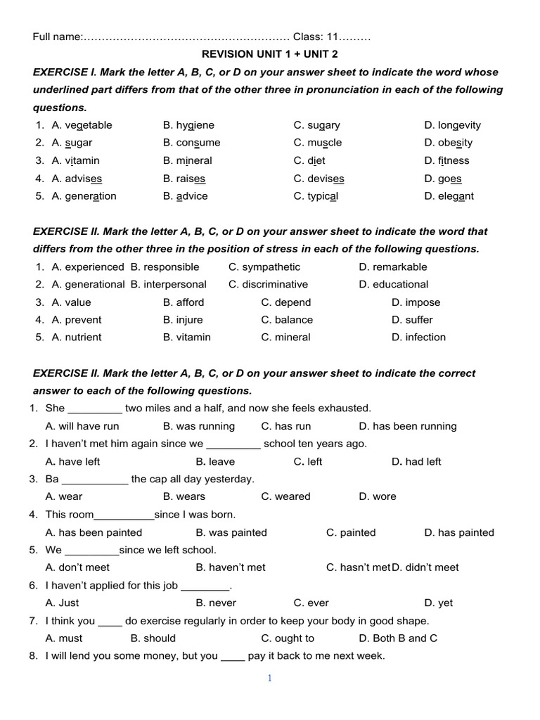 HS - G11 - Đề Ôn | PDF