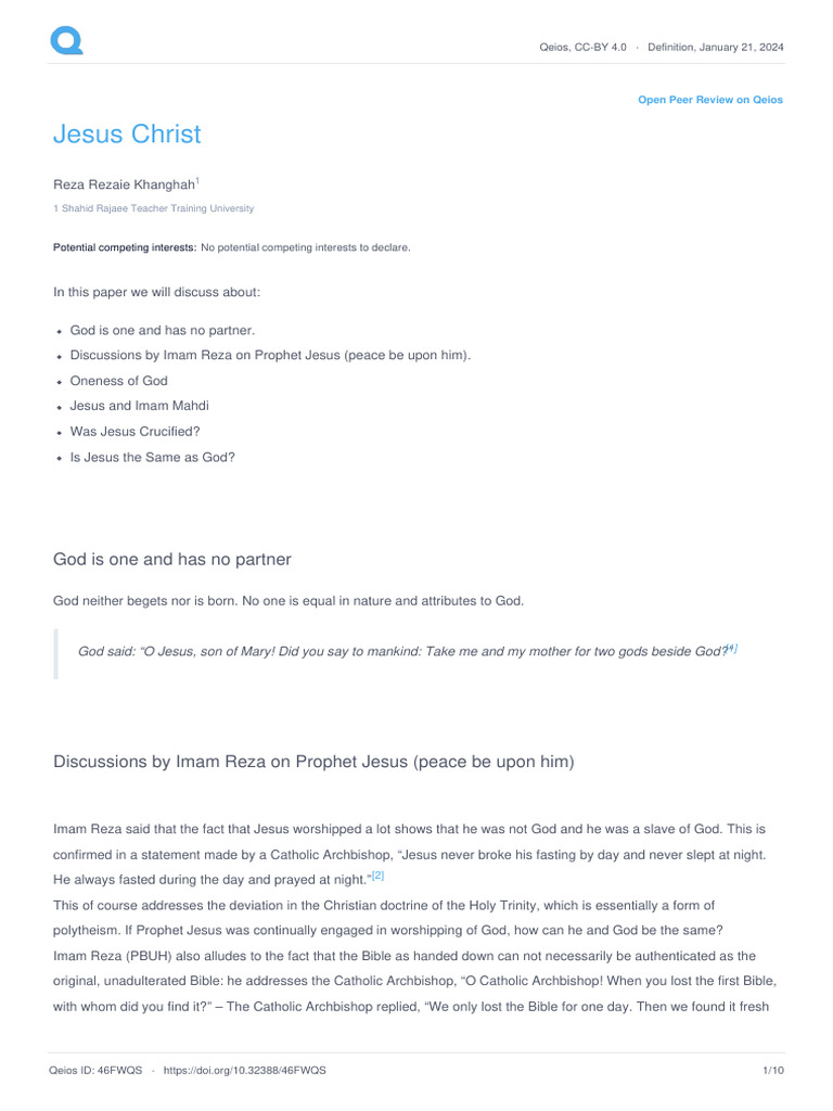 Jesus Christ | PDF