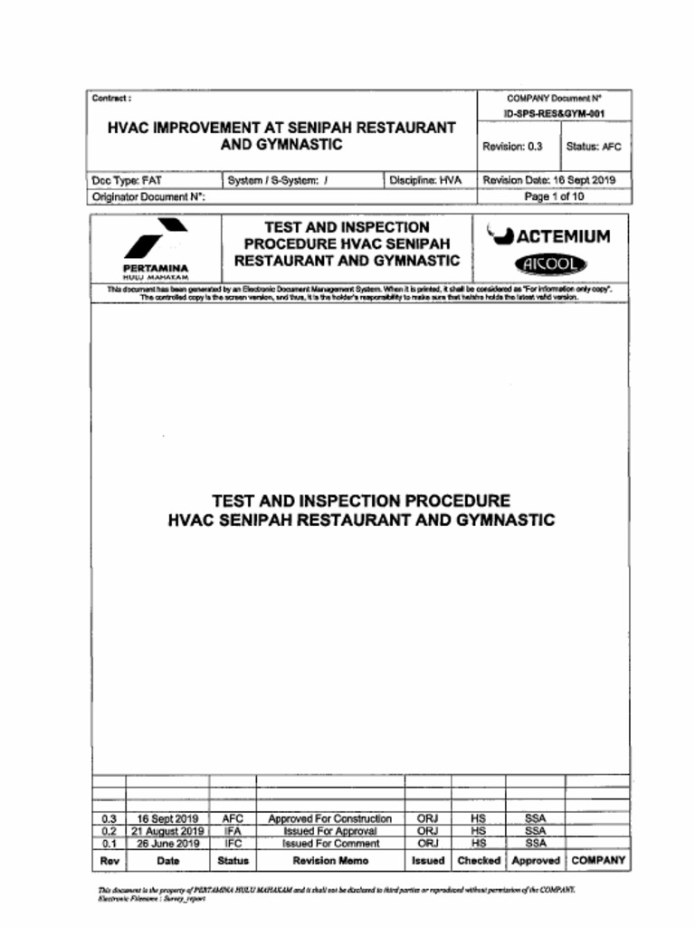 Contoh FAT Report | PDF