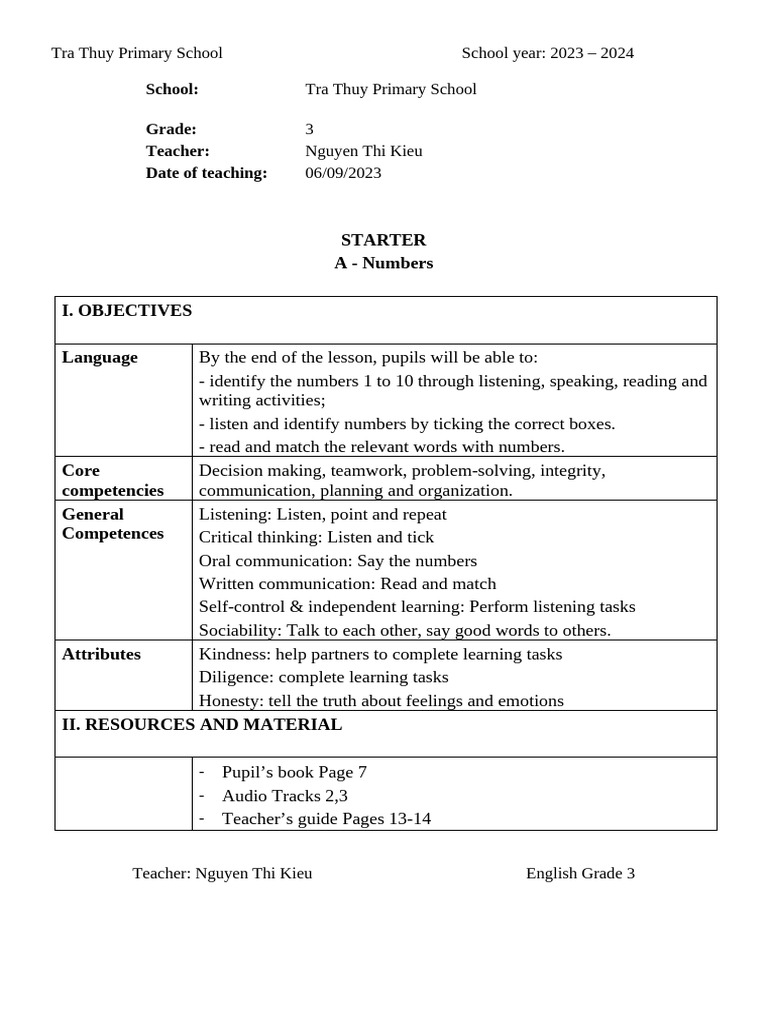 Starter | PDF