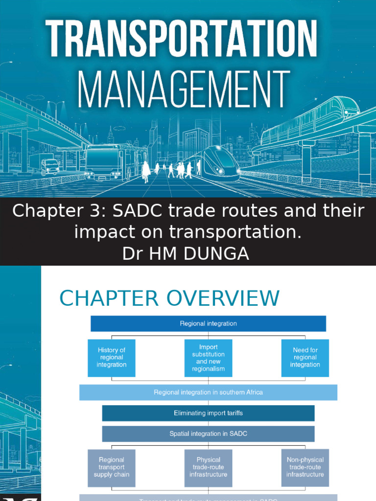 Slides Chapter 3 Sadc Trade Routes and Their Impact-1 | PDF | Regional ...