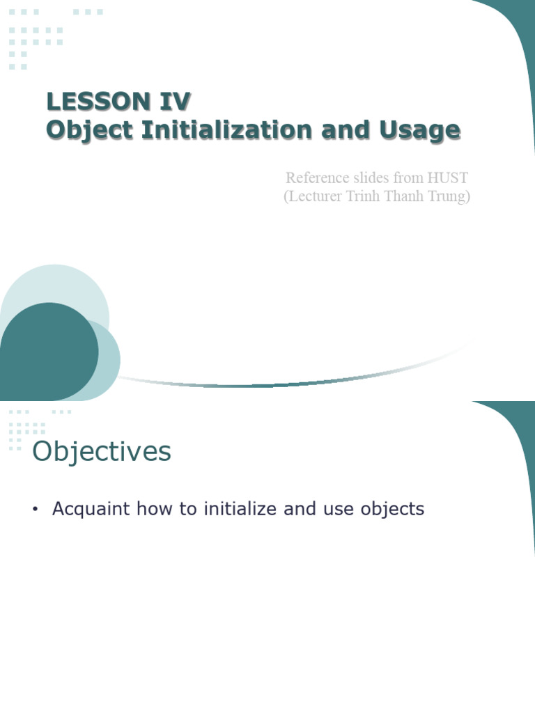 OOP Lesson04 (En) | PDF