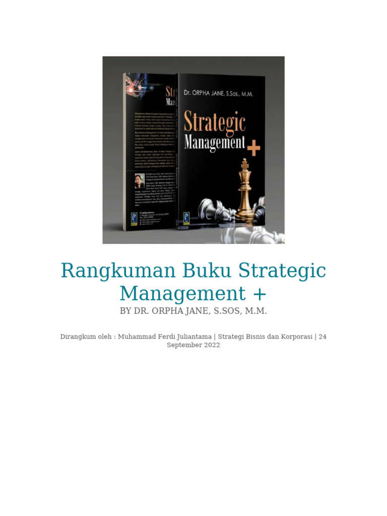 Rangkuman Buku Strategic Management | PDF
