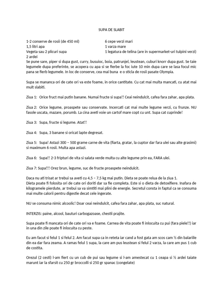 Supa de Slabit | PDF