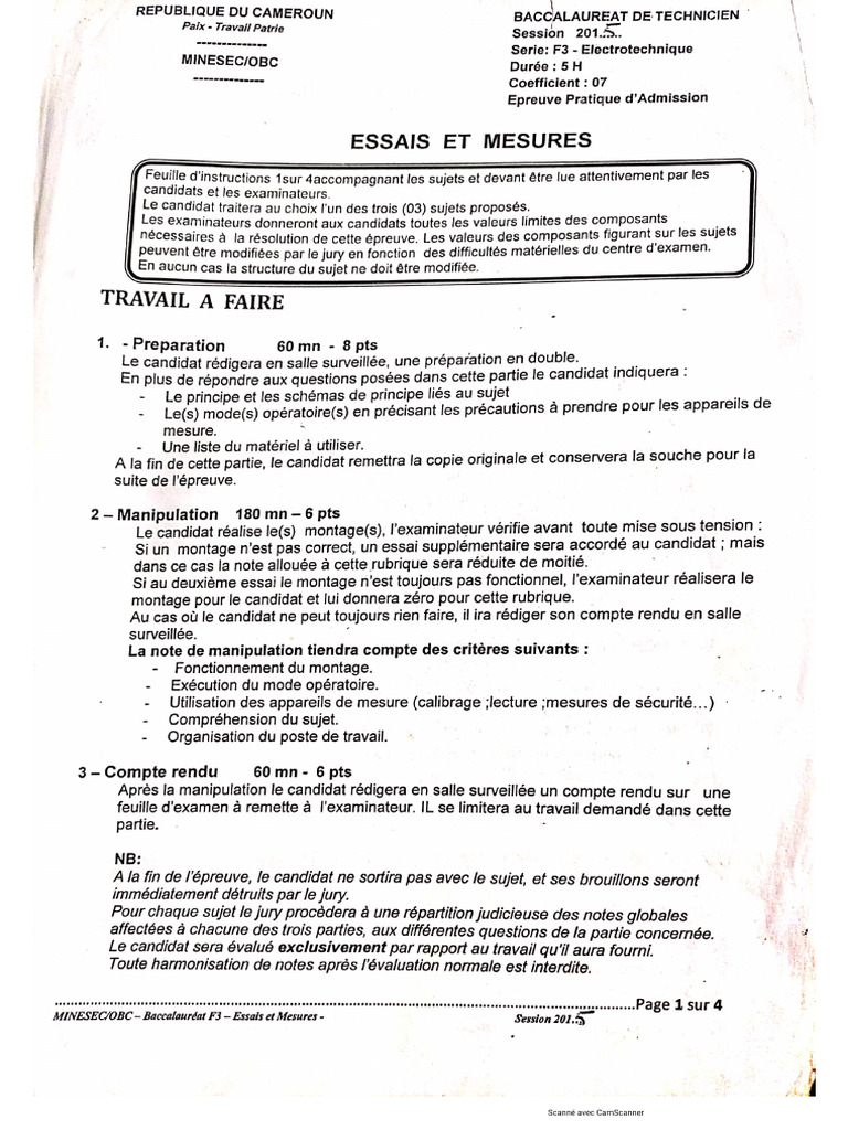 Essais Et Mesures 2015 | PDF