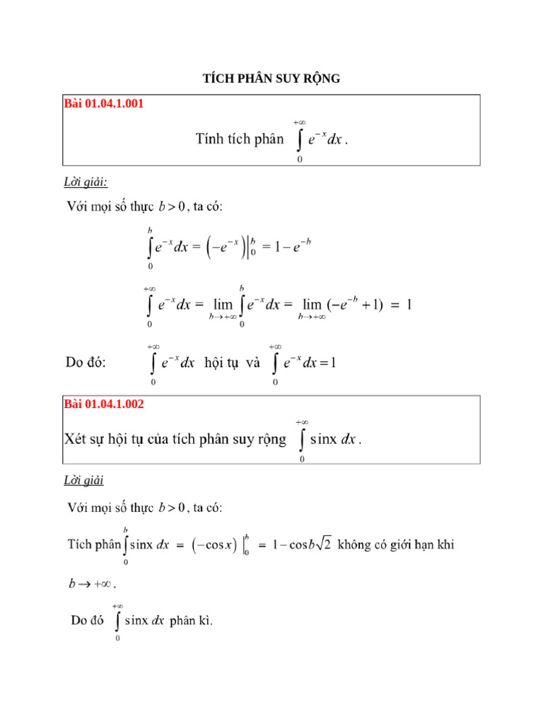 (123doc) - Bai-Tap-Tich-Phan-Suy-Rong-Co-Loi-Giai | PDF