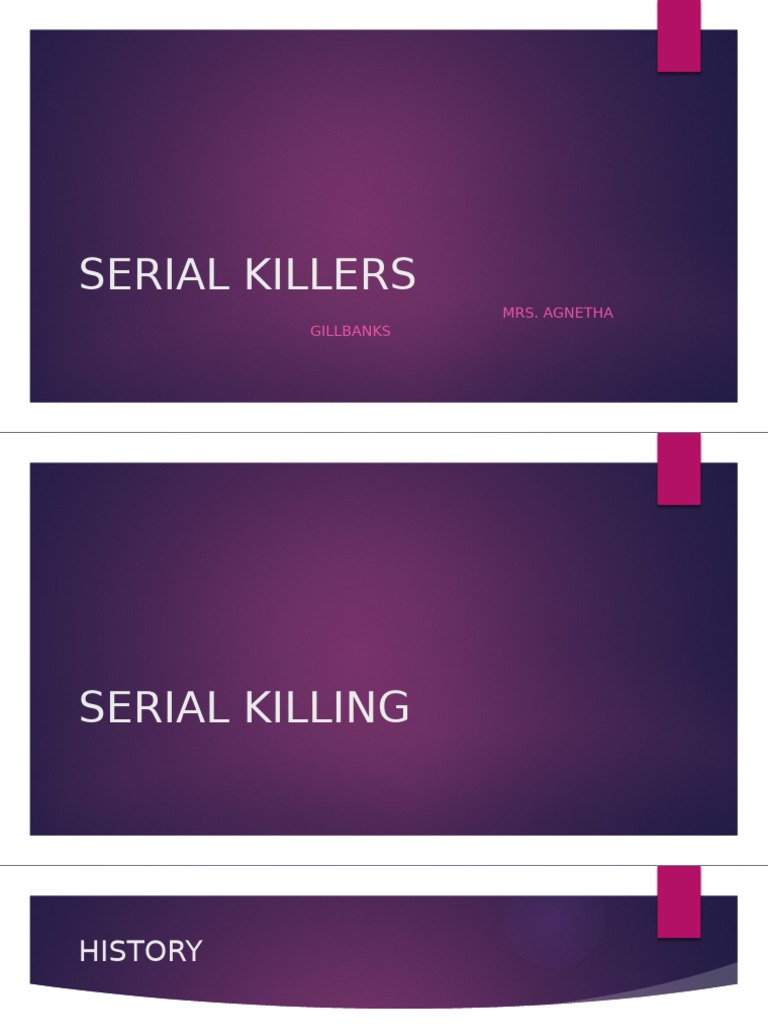 Module 4 - Serial Killers | PDF