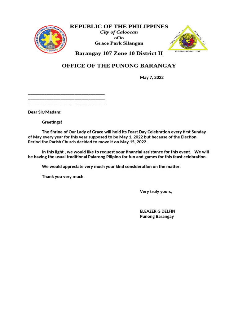 Fiesta Solicitation | PDF