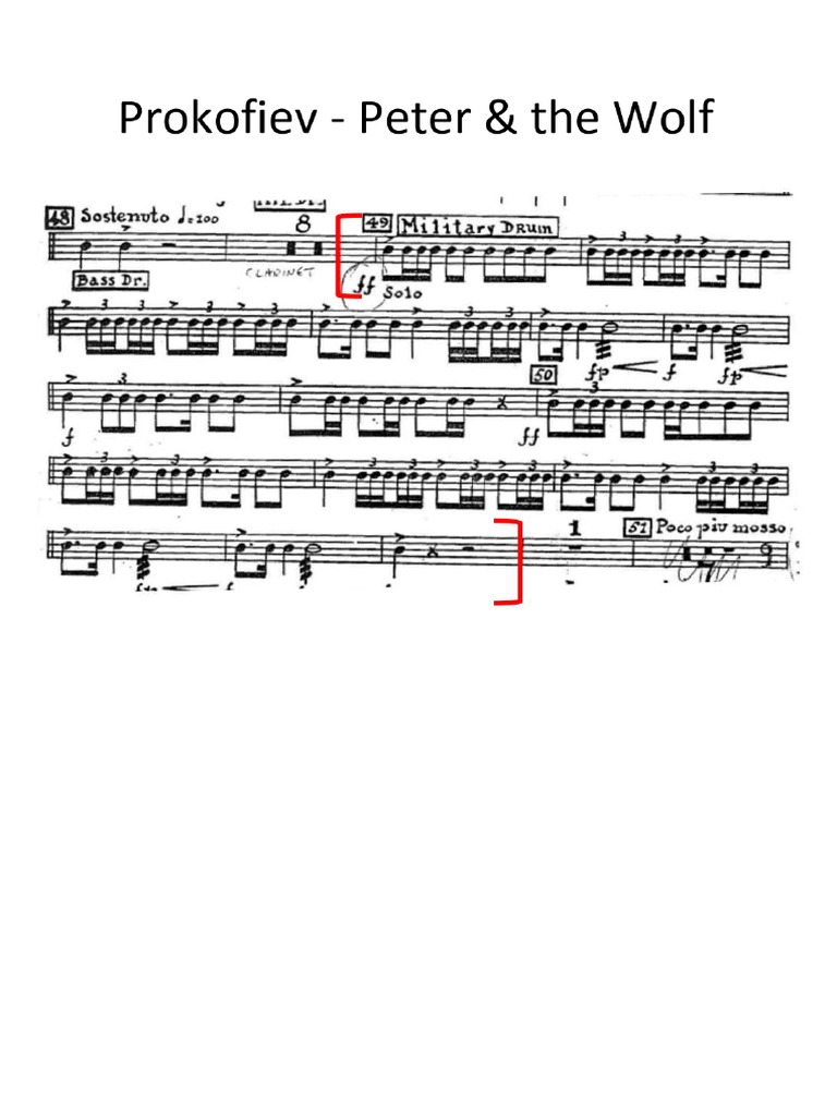 Snare Peter and The Wolf | PDF