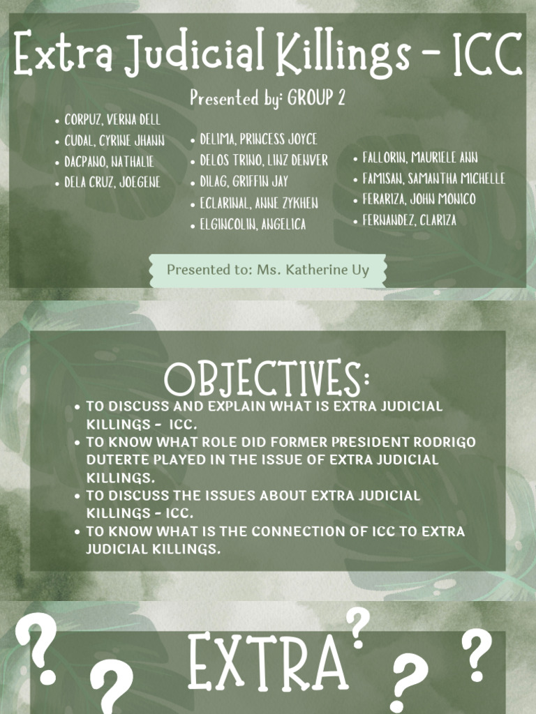 Group 2 - Extra Judicial Killings | PDF