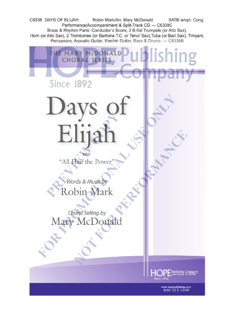 Days of Elijah | PDF