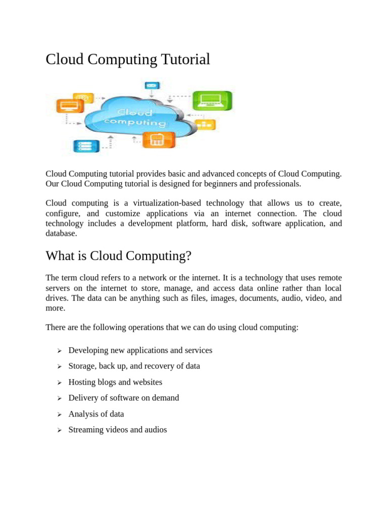 Cloud Computing | PDF