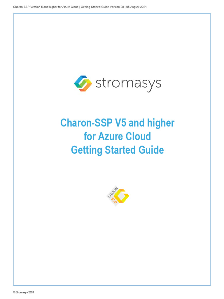 Charon-SSP Azure GettingStarted v28 | PDF