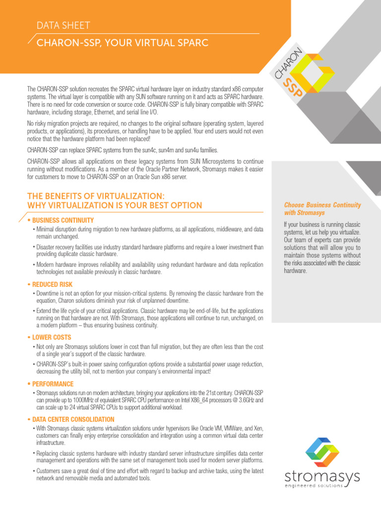Charon SSP Data Sheet 1 | PDF