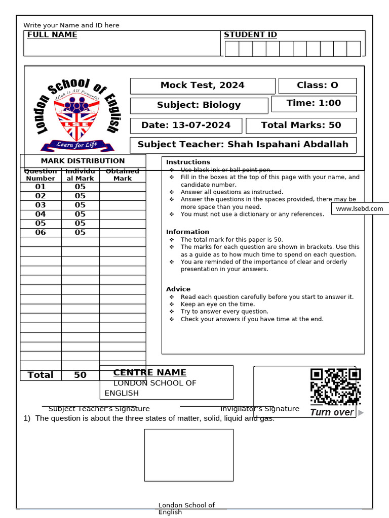 Worksheet Sample | PDF